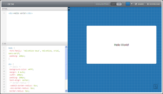 Simulador CSS e HTML – Ótimo para iniciantes… ~ Visual Dicas